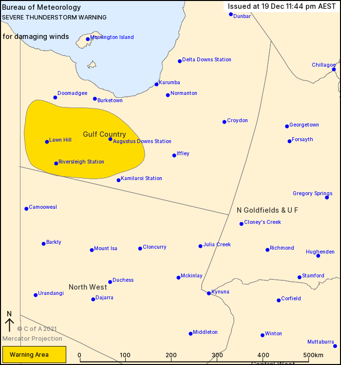 QLD Severe Thunderstorm Warning: Damaging Winds - ewn.com.au Alert