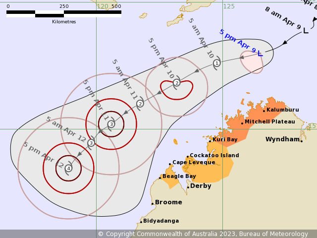 WA Tropical Cyclone Warning: Kalumburu to Kuri Bay, including Kalumburu ...