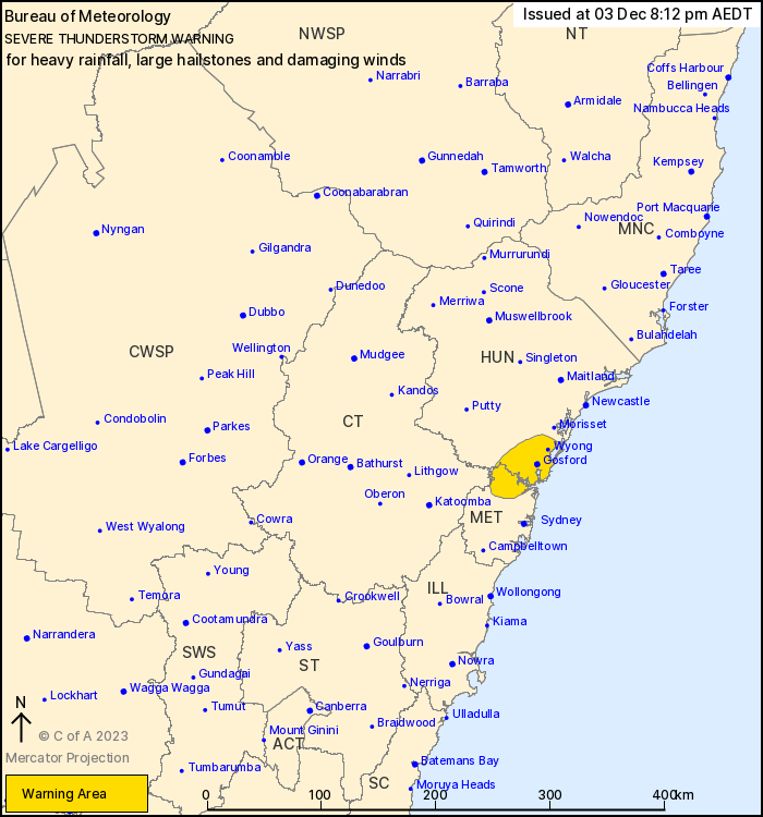 NSW Severe Thunderstorm Warning: Large Hail, Damaging Winds, Heavy Rain ...