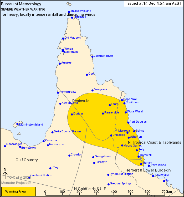 QLD Severe Weather Warning: Damaging Winds & Heavy to locally Intense ...