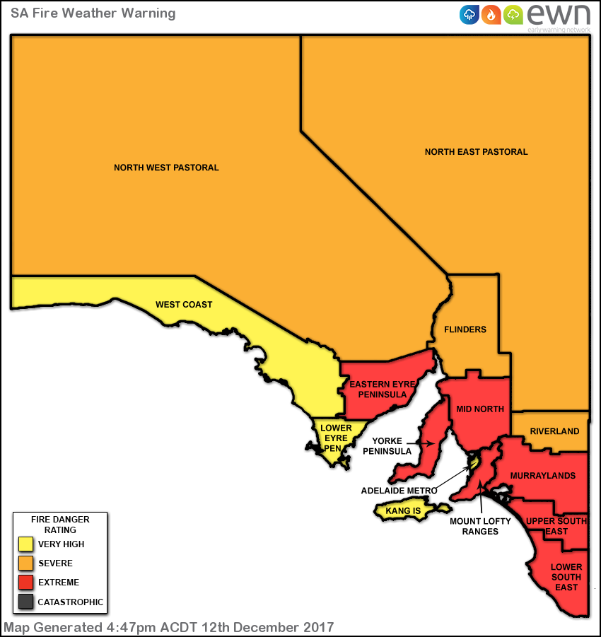 SA Fire Weather Warning - ewn.com.au Alert