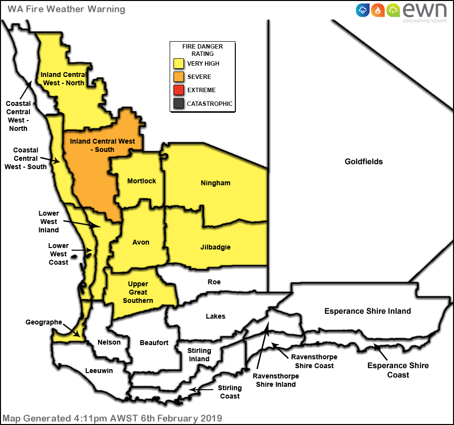 WA Fire Weather Warning - ewn.com.au Alert