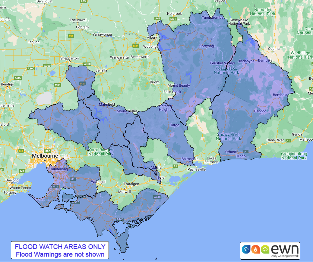 VIC Flood Watch: Gippsland, Central and North East Victoria - ewn.com ...