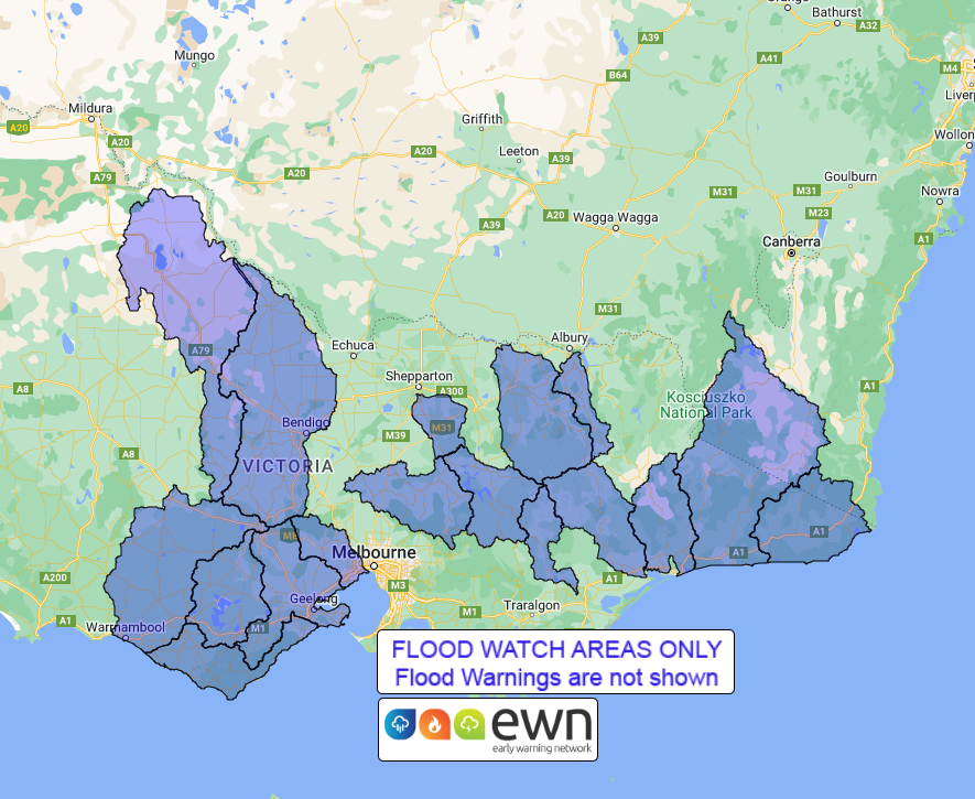 VIC Flood Watch: Parts of Victoria - ewn.com.au Alert