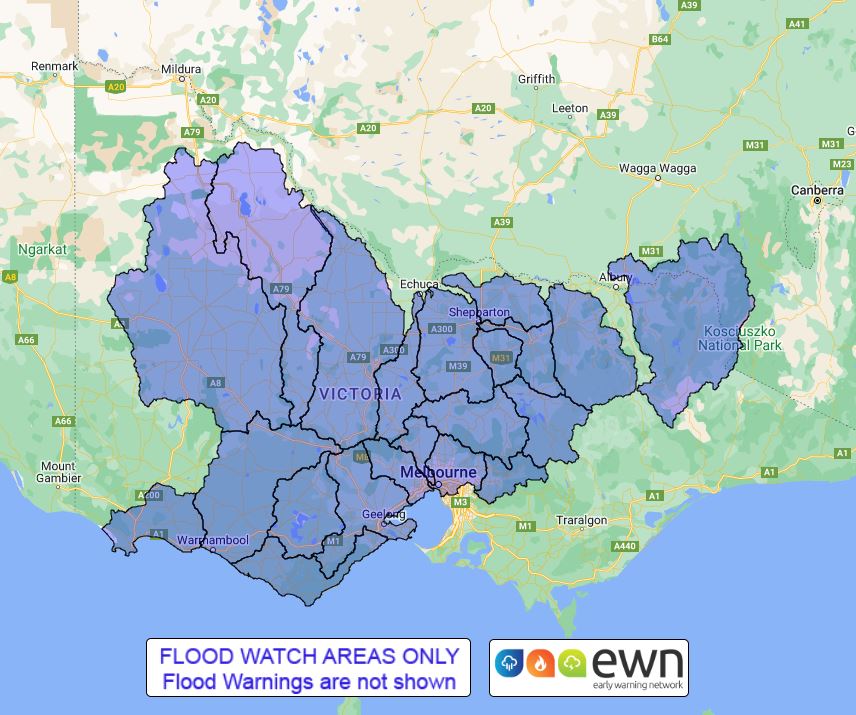 VIC Flood Watch: Parts of Victoria - ewn.com.au Alert