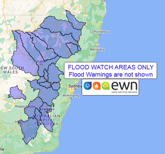 NSW Flood Watch: Parts of the New South Wales Inland Rivers - ewn.com ...