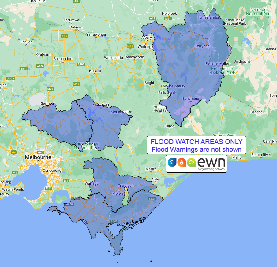 VIC Flood Watch: Parts of North East Victoria and Gippsland - ewn.com ...