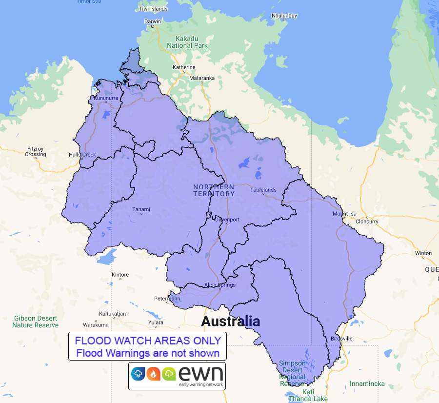NT Flood Watch: Bonaparte Coastal Rivers, North West Coastal Rivers and ...