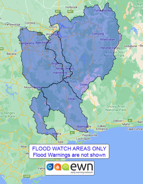 VIC Flood Watch: North East Victoria and parts of Gippsland - ewn.com ...