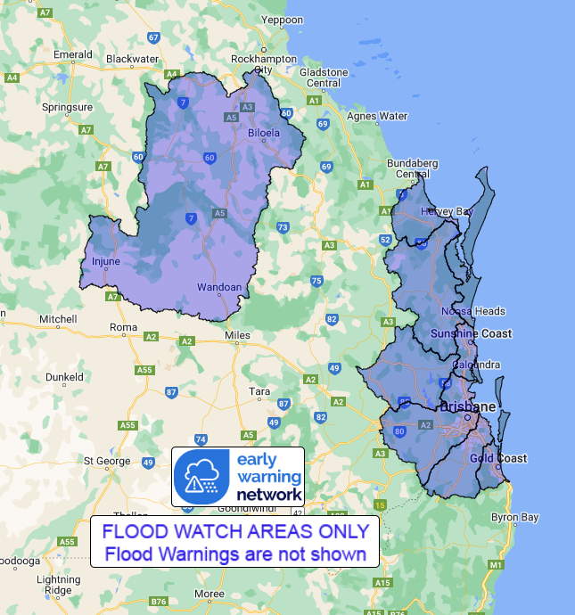 QLD Flood Watch: Capricornia and South East Coast - ewn.com.au Alert